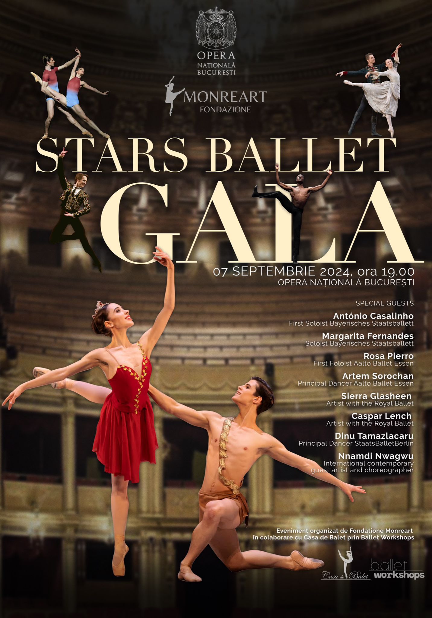 STARS BALLET GALA pe 7 Septembrie 2024 la Opera Naţională Bucureşti ...