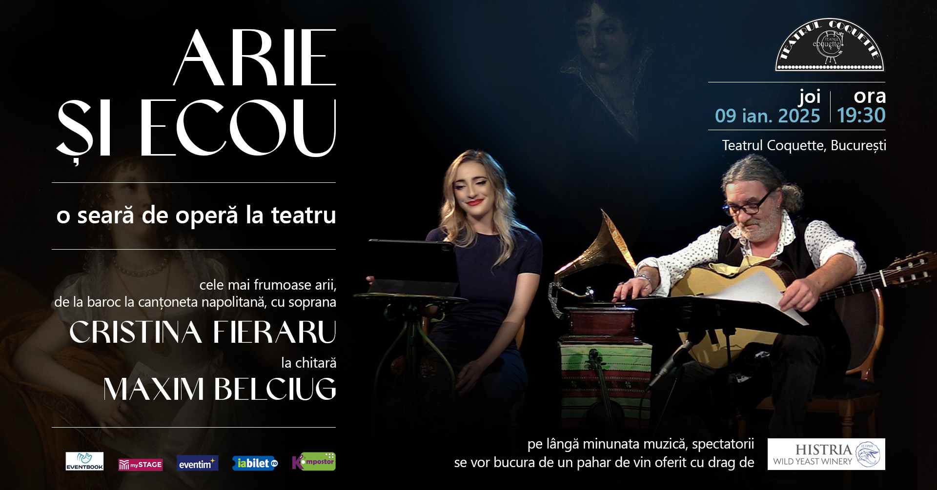 Din 9 ianuarie 2025, se reiau serile de operă la Teatrul Coquette, cu ...